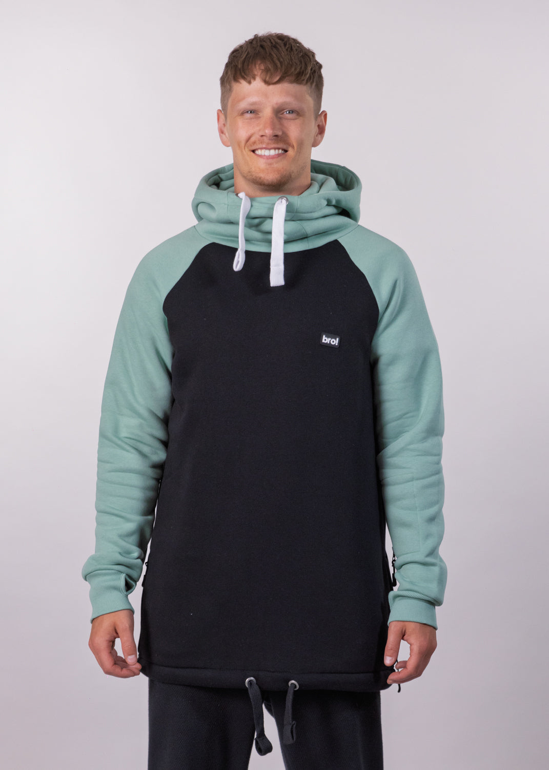 bro! chill n'shred hoodie (sage green/black) | bro! hoodies | bro! clothing